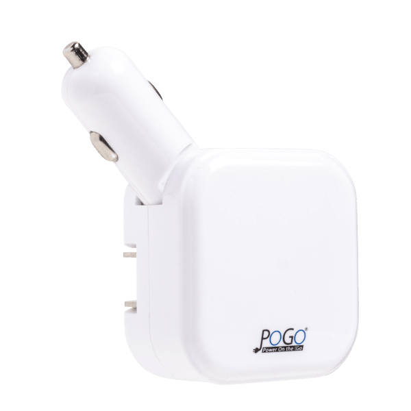 SideDeal: 2-Pack: Pogo Power Bin Dual USB Charger for Home & Car