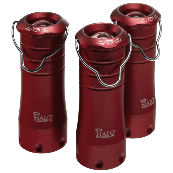 3-Pack: Halo Mini 2-in-1 LED Lantern & Flashlight