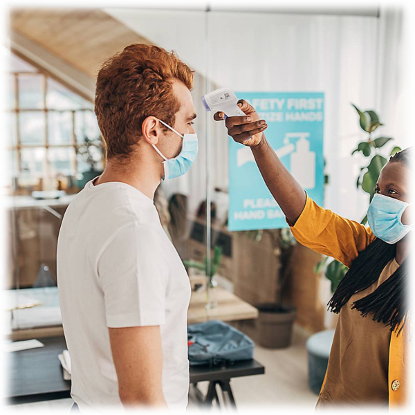 Mask on Every Face Infrared Digital Forehead Thermometer