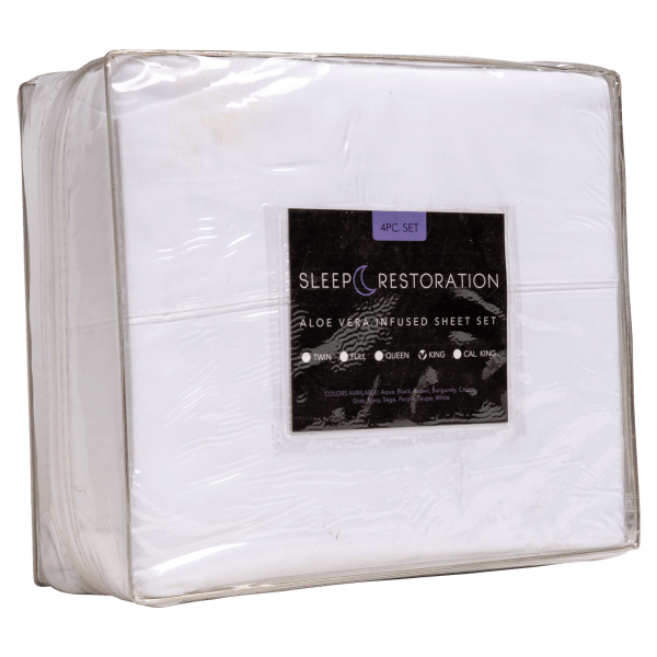 MorningSave: Sleep Restoration 4-Piece Bed Sheets with All-Natural Pure ...