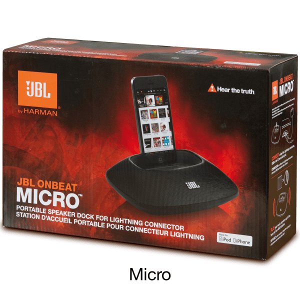 Meh: JBL OnBeat Mini and/or Micro Speaker Dock with Lightning Connector