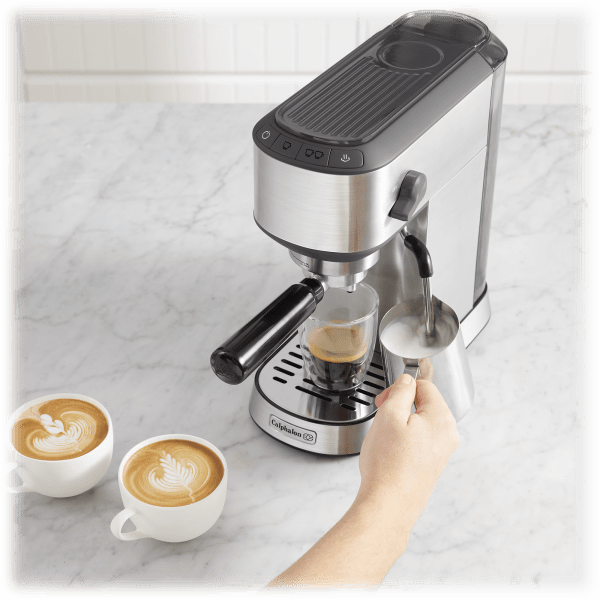 MorningSave: Calphalon Compact 15-Bar Espresso Machine with Milk Frother