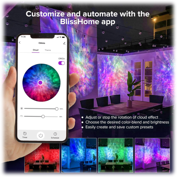 Meh: BlissLights Oblivia Outdoor Nebula Cloud Projector