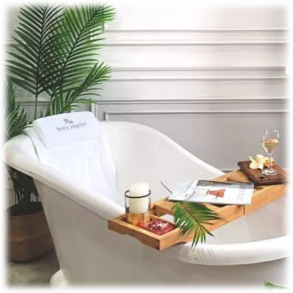 MorningSave: Bath Haven Full Body Bath Mat And Cushion Headrest For Bathtub