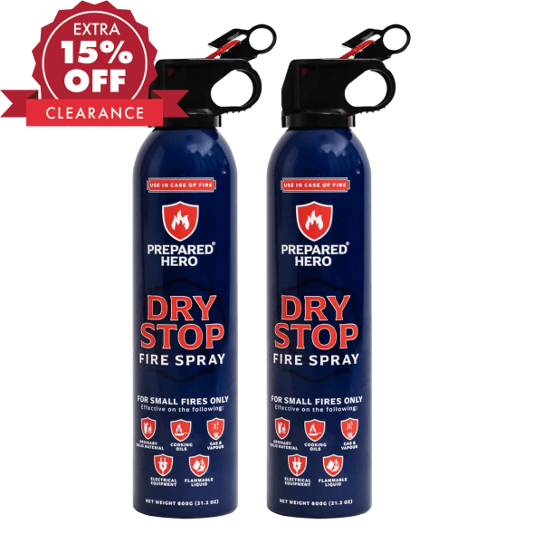 MorningSave: 2-Pack: Prepared Hero Dry Stop Fire Spray