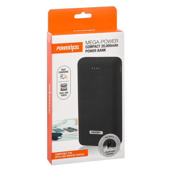 Meh: 2-Pack: PowerXcel Mega Power Compact 20,000 mAh Power Banks