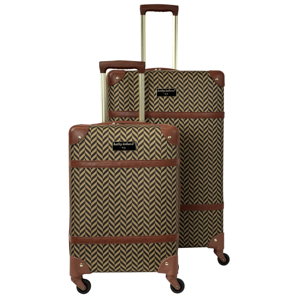 MorningSave: Kathy Ireland 2-Piece Vintage Trunk Luggage Set
