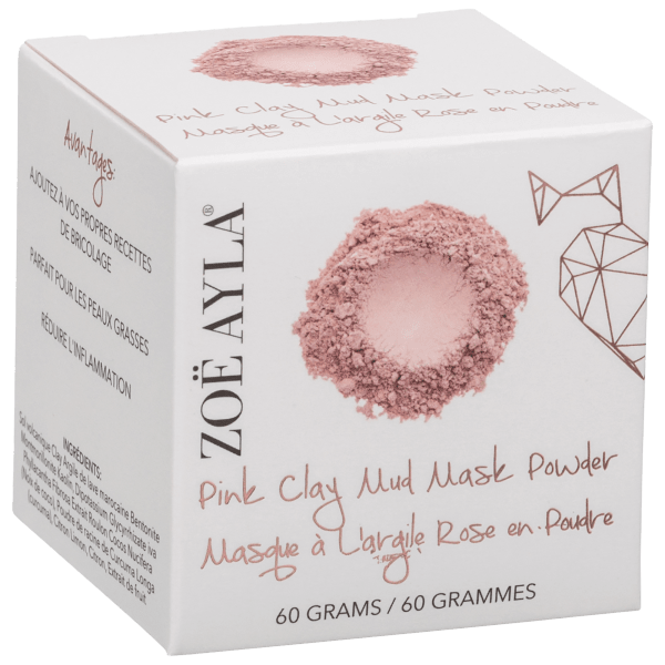 MorningSave: Zoe Ayla Pink Clay Mud Mask Powder (2oz/60g)