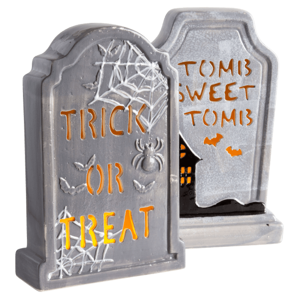 SideDeal: Mr. Halloween 10" Ceramic LED Tombstone with Timer