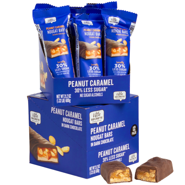 SideDeal: 24-Pack: Little Secrets Dark Chocolate Peanut Caramel Nougat Bars