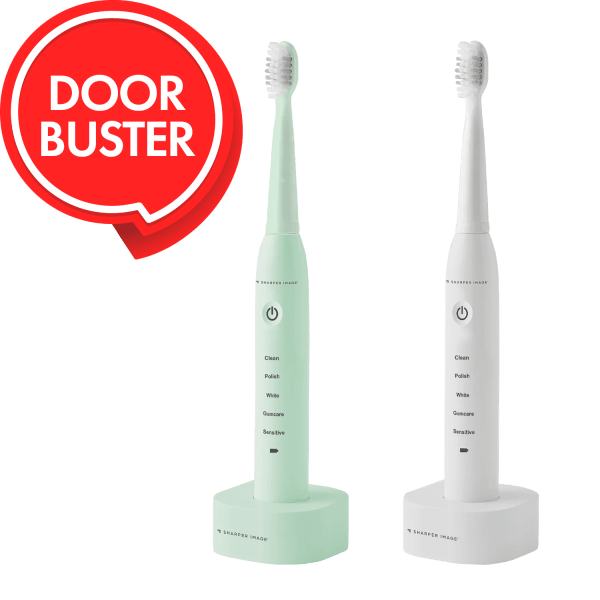 MorningSave: Sharper Image Electric Toothbrush with 4 Brush Heads