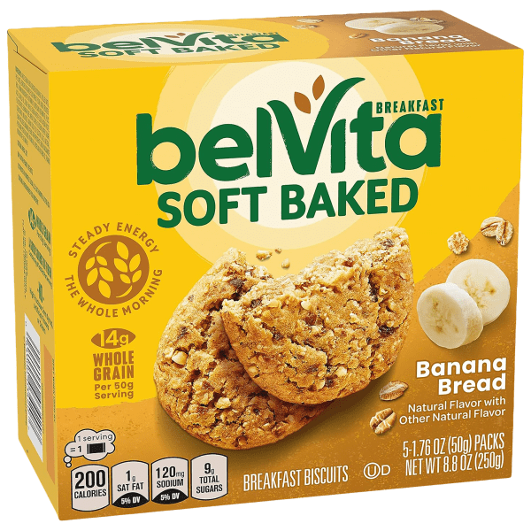 SideDeal: 120-Pack: belVita Soft Baked Banana Bread Breakfast Cookies