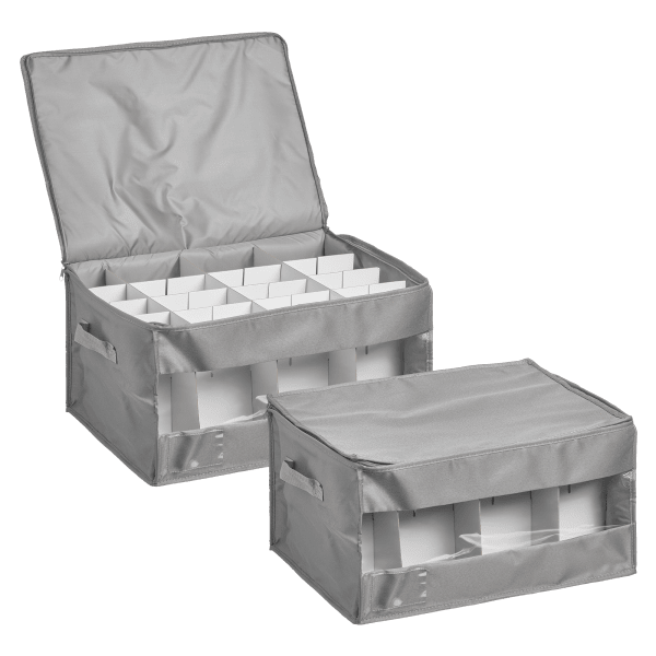 MorningSave: Honey-Can-Do 2-Piece Stemware Storage Boxes
