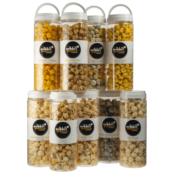 MorningSave: 4-Pack: Nikki's Gourmet Popcorn Large 7-Cup Reusable Jars