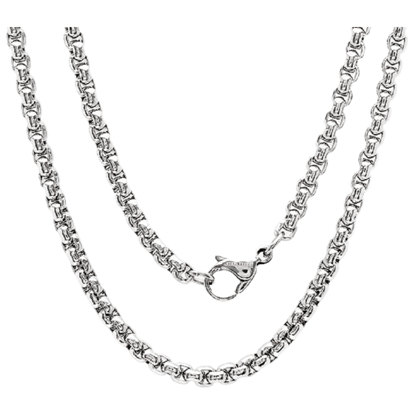 MorningSave: 2-Pack: Steeltime Round Box Chain 24" Necklaces