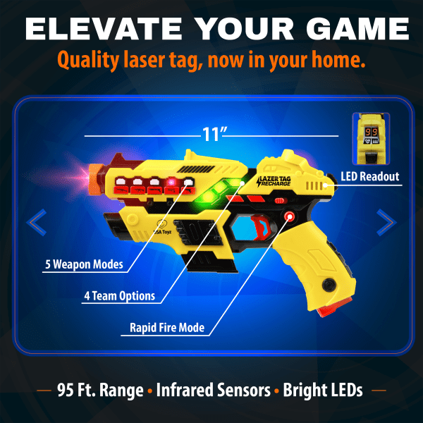 MorningSave: 4-Pack: USA Toyz Rechargeable Laser Tag Game