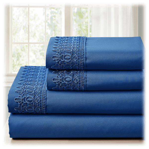 MorningSave: Spirit Linen Home Lace Sheet Set