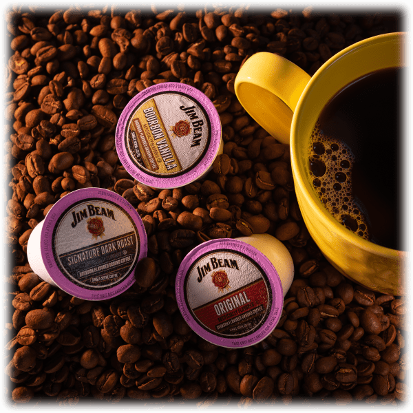 Meh: 54 Count: Assorted Jim Beam Bourbon Flavored Single Serve Coffee Cups