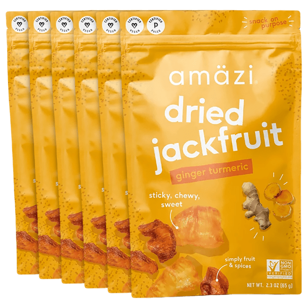 MorningSave: 6-Pack: Amazi Dried Jackfruit & Plantain Snacks