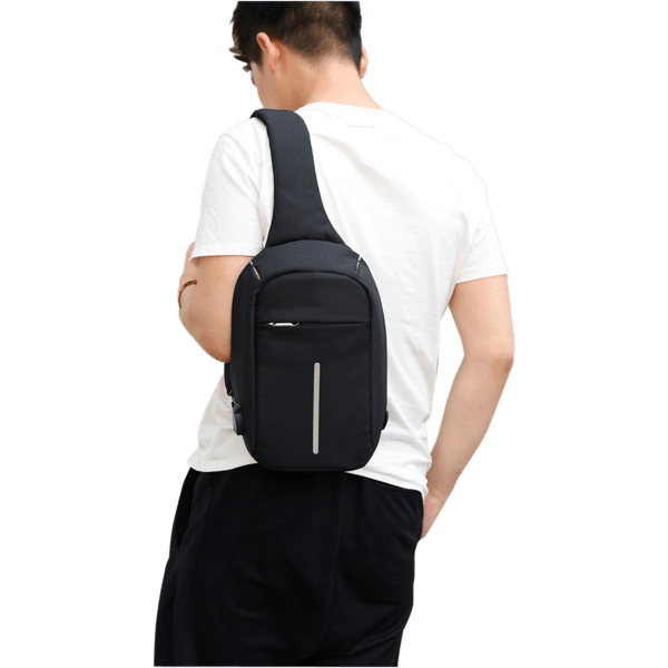 MorningSave: Anti-Theft Chest Bag with USB Charger