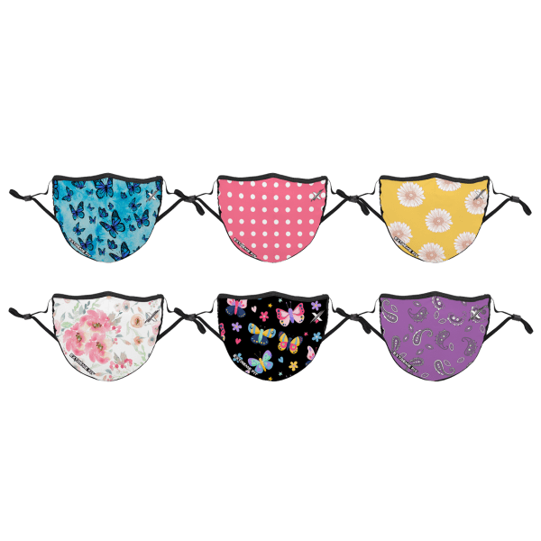 MorningSave: 6-Pack: Extreme Fit Two-Layer Reusable Kids Face Mask With ...