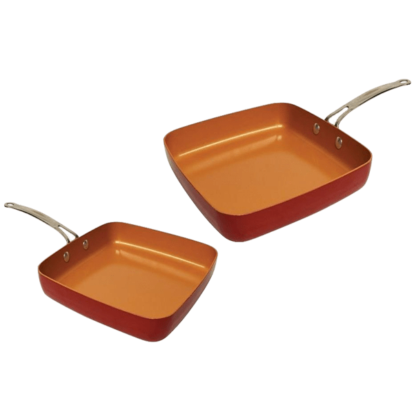 Meh: 2-Pack: Red Copper Square Pans or Brownie Bonanza Pans
