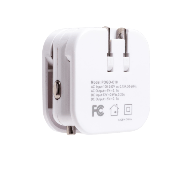 SideDeal: 2-Pack: Pogo Power Bin Dual USB Charger for Home & Car