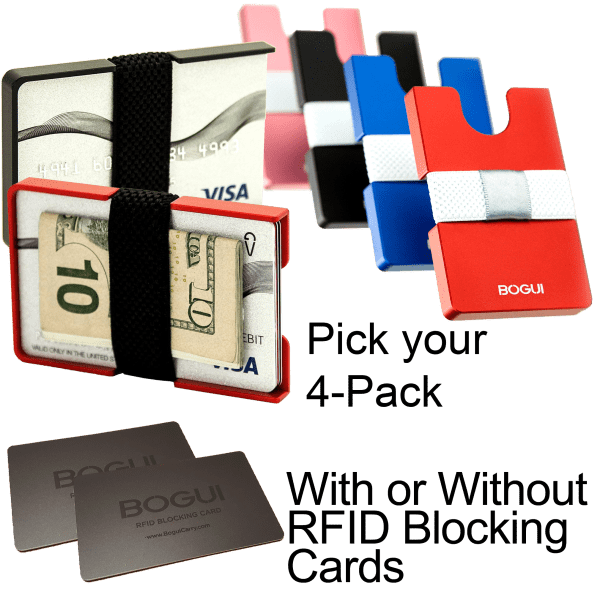Meh: 4-Pack: Bogui Wallets with RFID Cards