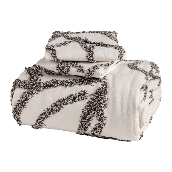 MorningSave: Emryn House 100% Cotton Floral Chenille Bedspread Set