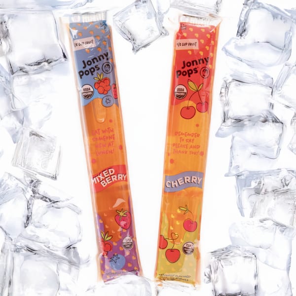 SideDeal: 48-Pack: JonnyPops Large 4oz Freezer Pops (Cherry & Mixed Berry)