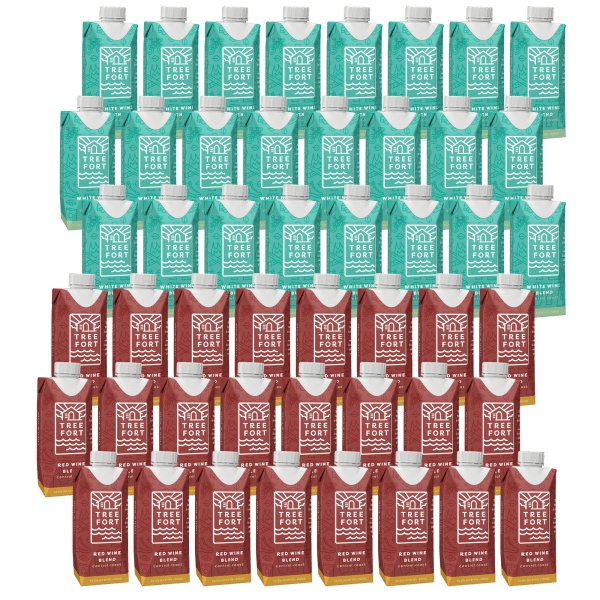 Meh: 48-Pack: Tree Fort Central Coast Red & White Wine Tetra Packs