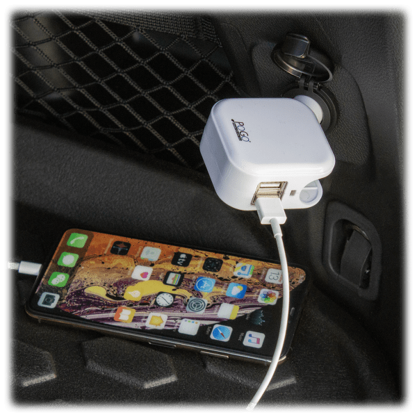 SideDeal: 2-Pack: Pogo Power Bin Dual USB Charger for Home & Car