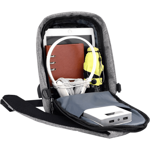 MorningSave: Anti-Theft Chest Bag with USB Charger