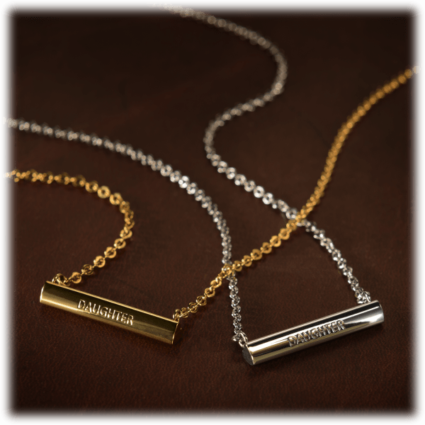 MorningSave: Stella Valle Daughter Engraved Heart-Shaped Charm Necklace