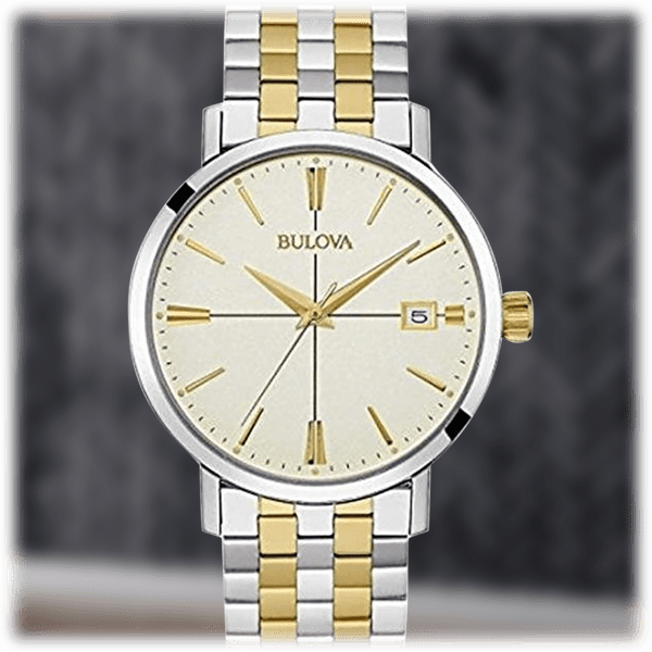 MorningSave: Bulova Quartz Men's Classic Two-Tone Gold Watch in ...