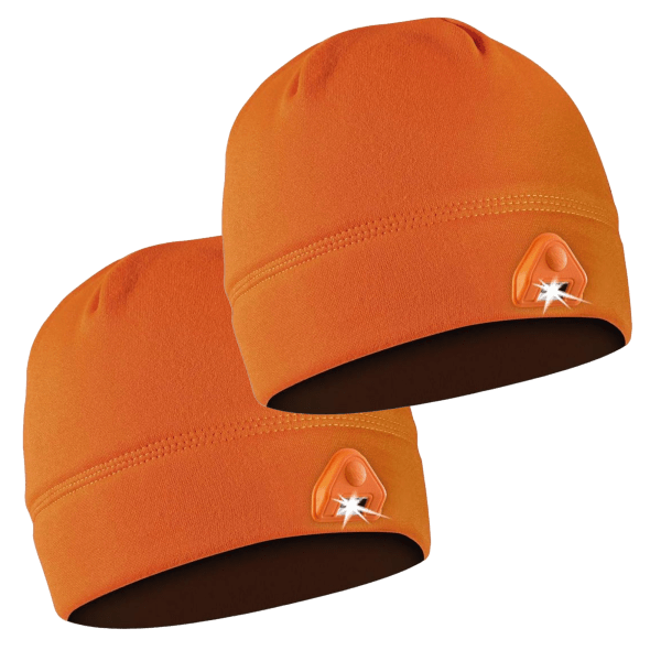 MorningSave: 2-Pack: Panther Vision PowerCap LED Hats and Beanies