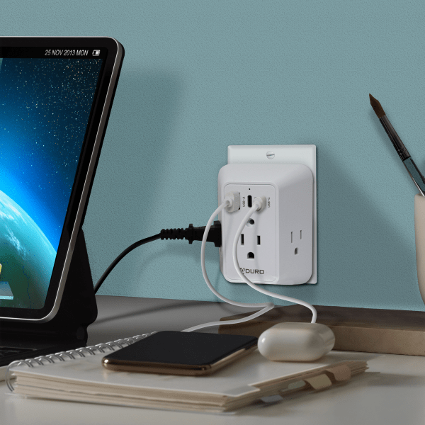 MorningSave: 2-Pack: Aduro Surge Trio Multi-Charging Station Surge ...
