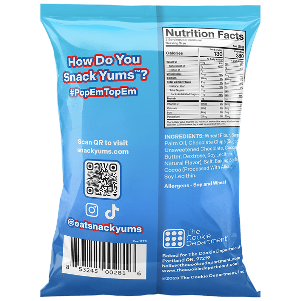 SideDeal: 32 or 80-pack: Snack Yums Chocolate Chip Mini Square Crunchy ...