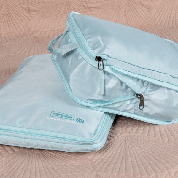 MorningSave: Travelon Set of 2 Packing Cubes With Compression
