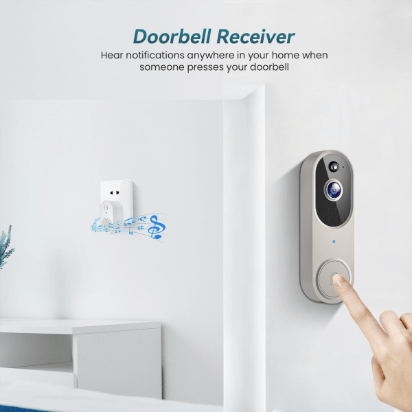 Shop Univision: Orbitell Timbre de Video Wi-Fi Inalámbrico
