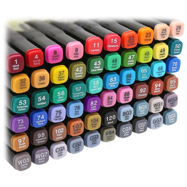 MorningSave: MMFB Arts & Crafts 60-Piece Dual Tips Permanent Alcohol ...