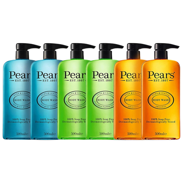 MorningSave: 6-Pack: Pears Body Wash Set (500ML)