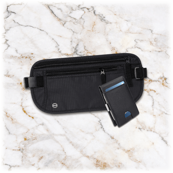 MorningSave: Ciana Money Belt with Bifold Slim Wallet
