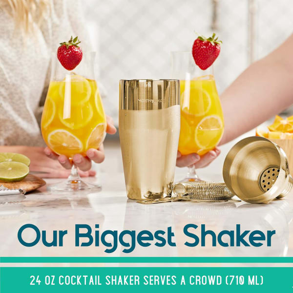 Meh: Mixology 23-Piece Stainless Gold Bartender Set