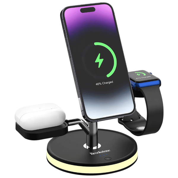 MorningSave: Brookstone 3-in-1 Wireless MagSafe Charging Tree with LED ...