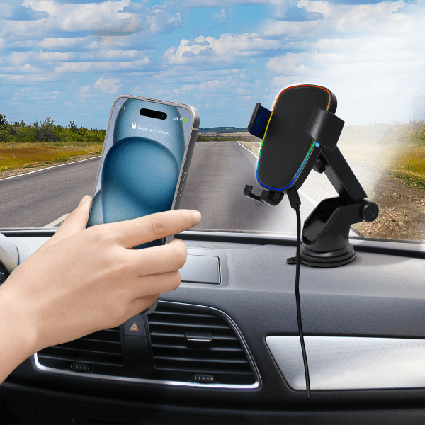 MorningSave: ZenGlow LED Wireless Charging Universal Extendable Mount