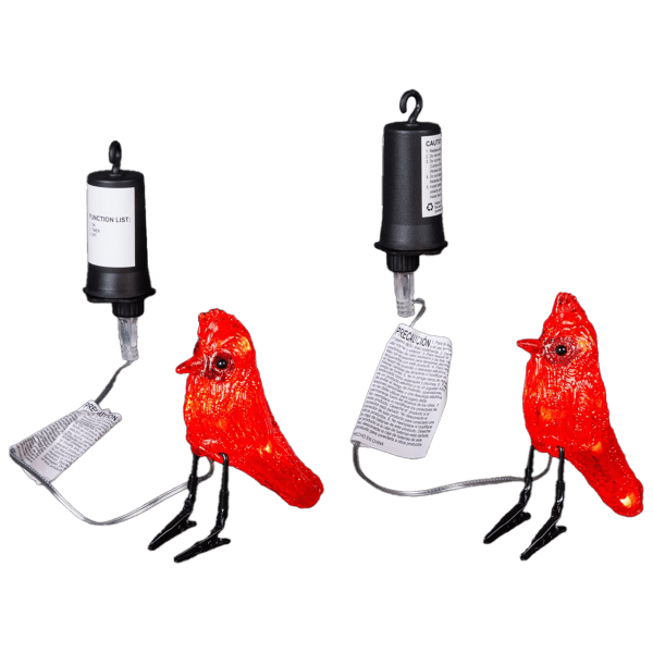 MorningSave: 2-Pack: Winter Lane Cardinal Clips with Lights