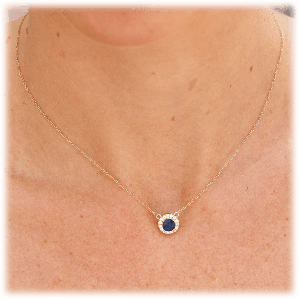 MorningSave: Savvy Cie Genuine 1.25 Carat TW Halo Pendant Necklace