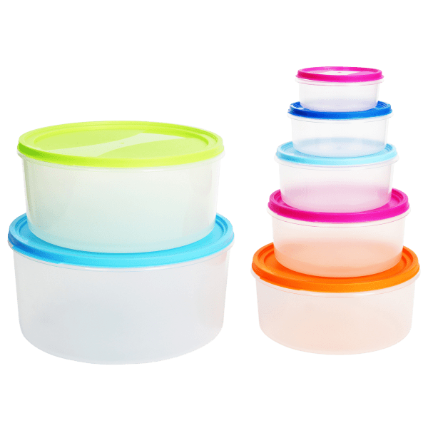 MorningSave: 14-Piece Multi-Color Food Storage Container Set