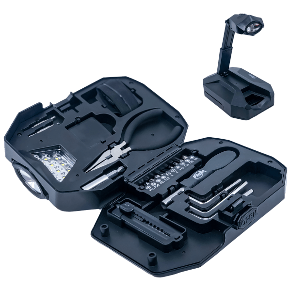 SideDeal: Flipo Tool Pod 24-Piece Tool Set With LED Work Light & Headlamp